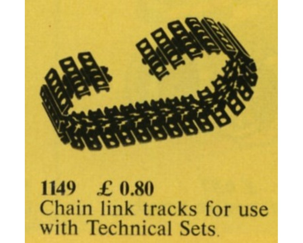 LEGO Set 1149-2 Bulldozer Chainlinks (1982 Service Packs > Technic ...