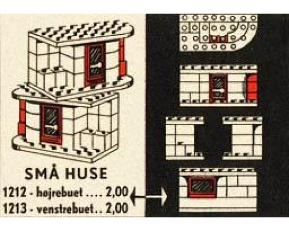LEGO Set 1213-2 Small House - Right Set (1955 System > Town Plan ...