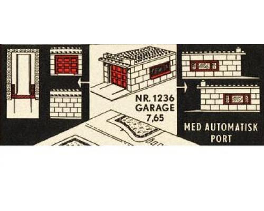 LEGO Set 1236-2 Garage (1955 System > Town Plan) | Rebrickable - Build ...