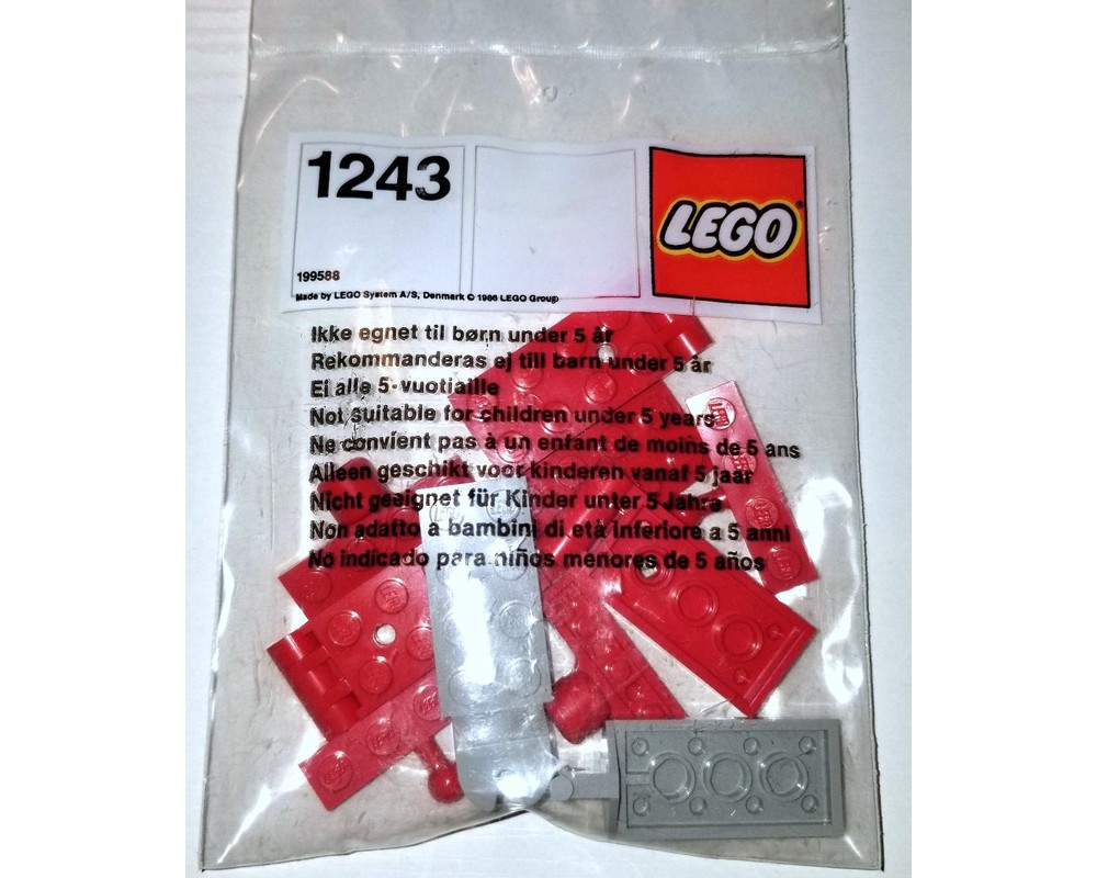 LEGO Set 1243-1 Hinges and Couplings (1986 Service Packs) | Rebrickable ...