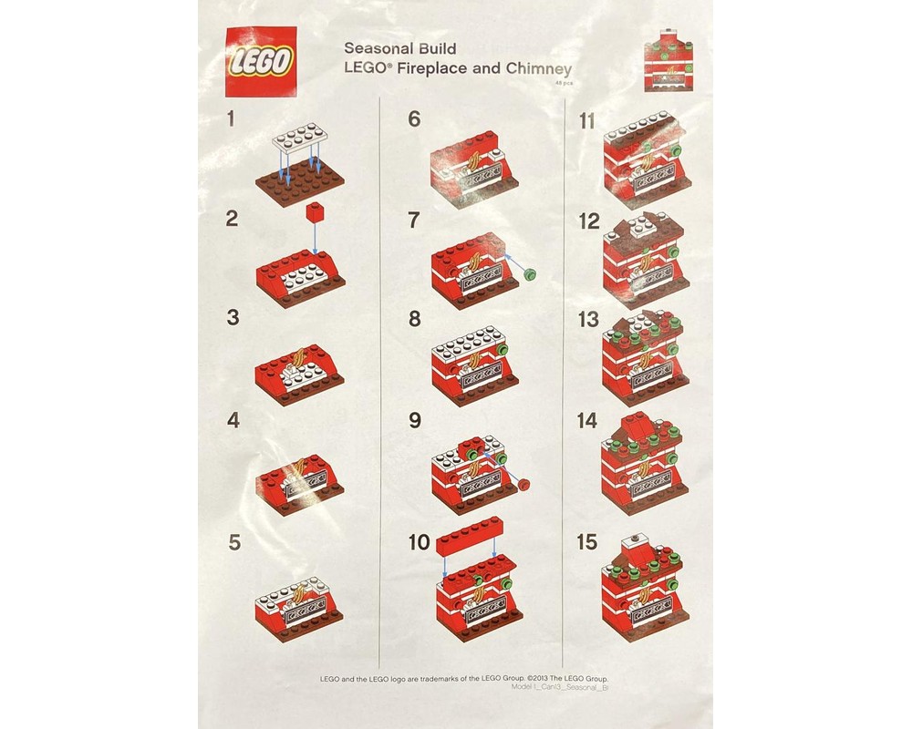 LEGO Set 128282-1 Fireplace and Chimney (2013 Seasonal > Christmas ...