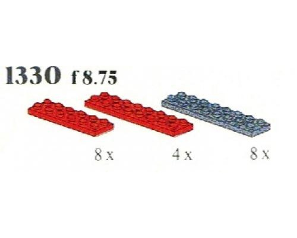 LEGO Set 1330-1 Red/Black Plates (1985 Educational and Dacta > Service ...