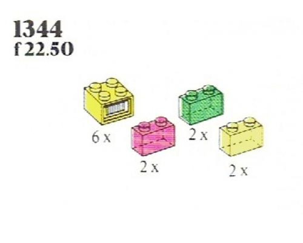 LEGO Set 1344-1 Light Bricks (4.5V) (1986 Educational and Dacta ...