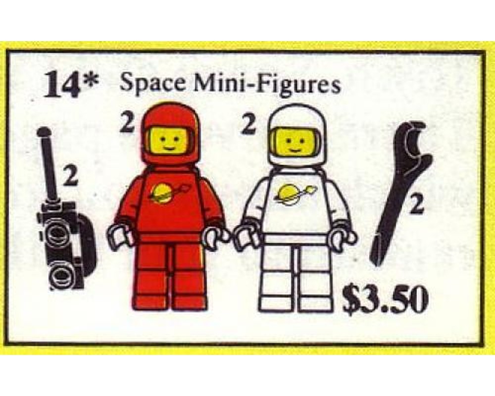 LEGO Set 14-1 Space Mini Figures (1982 Service Packs) | Rebrickable ...
