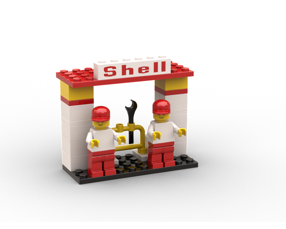 LEGO Set 1470-1-c1 Shell Service Station (1987 Town > Classic Town ...