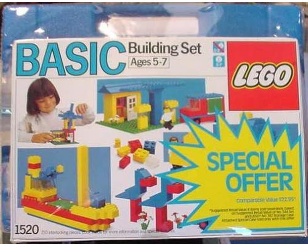 LEGO Set 1520-1 Basic Set with Storage Case (1985 Universal Building ...