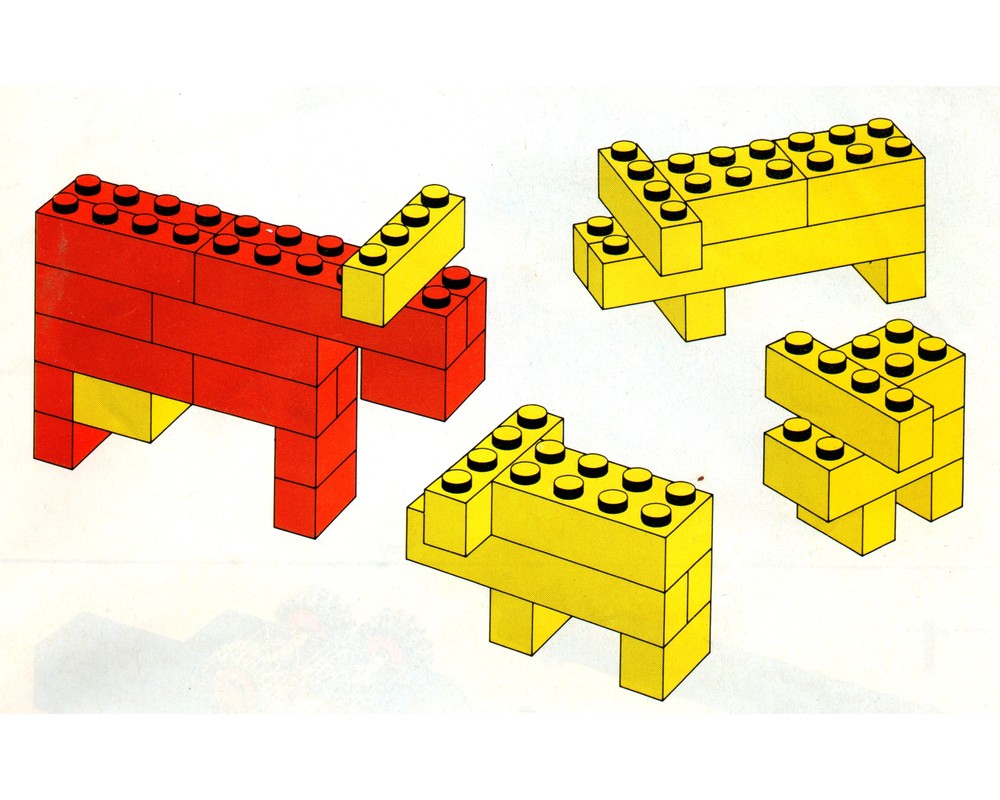 LEGO Set 1638-1-b2 Cows (1990 Universal Building Set > Basic) | Rebrickable - Build with LEGO