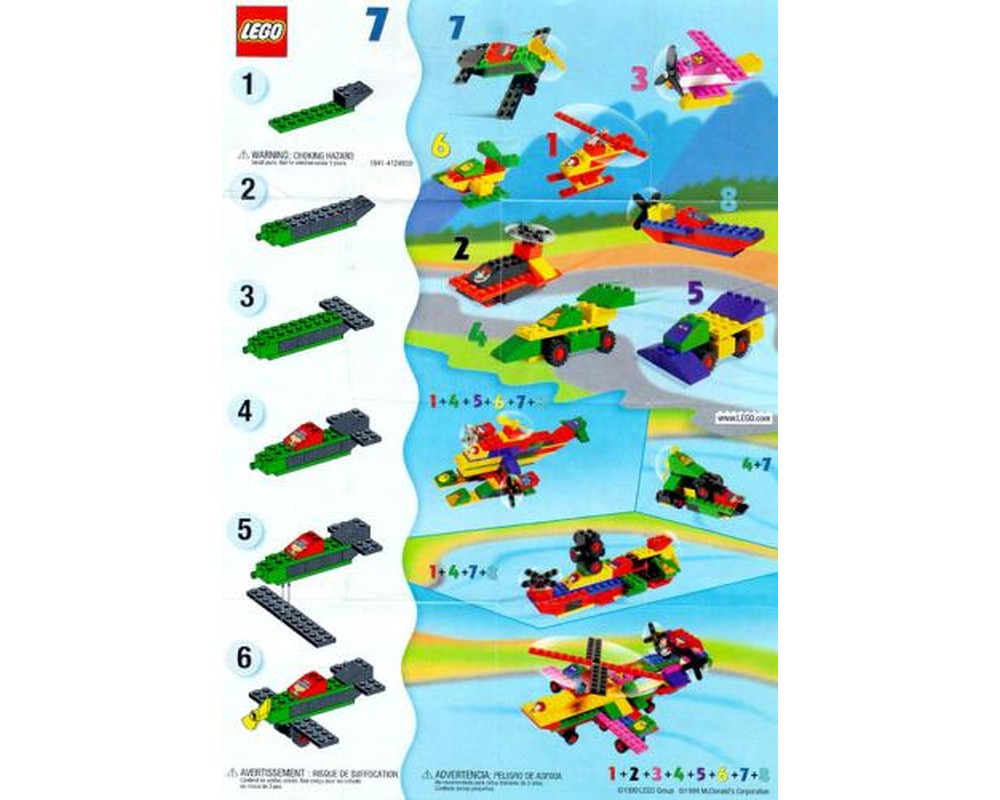 LEGO Set 1841-1 Plane (1999 Universal Building Set > Classic Basic ...