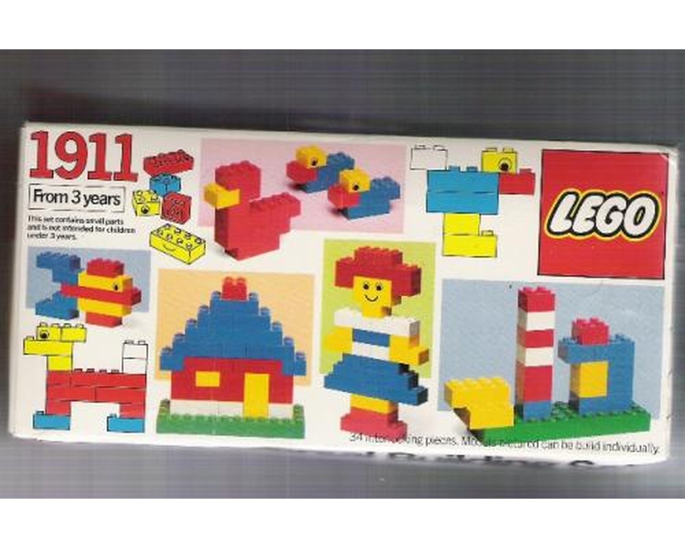 LEGO Set 1911-1 Basic Set (1983 Universal Building Set) | Rebrickable ...