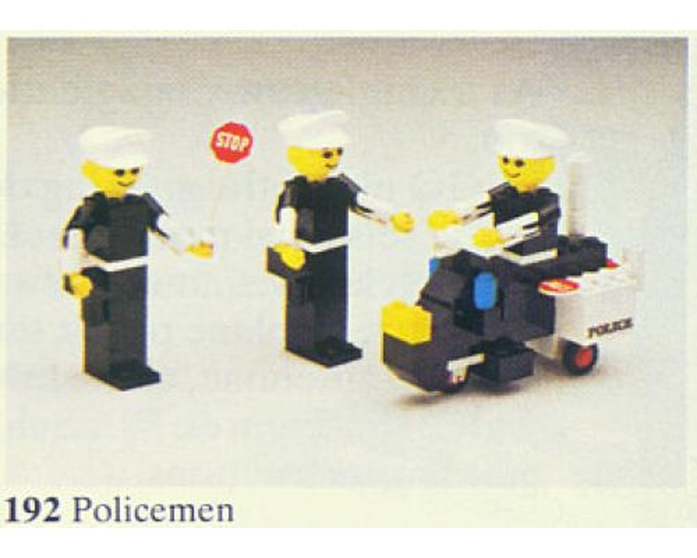 LEGO Set 192-1 Policemen (1977 Building Set with People) | Rebrickable ...