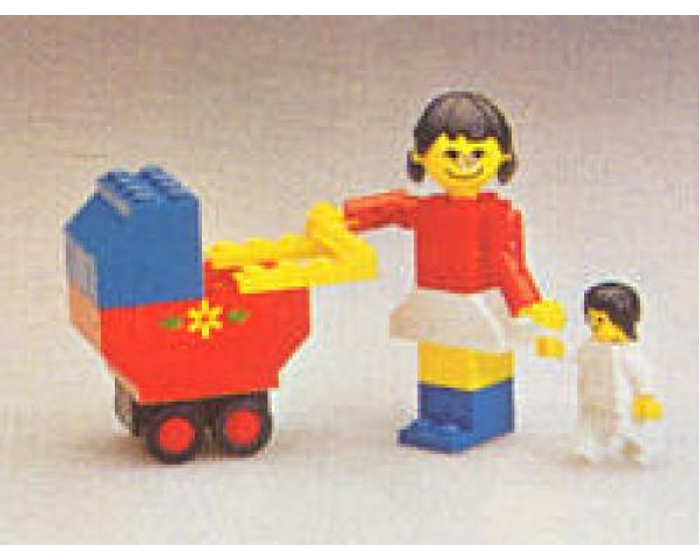 LEGO Set 208-1 Mother with Baby Carriage (1978 Building Set with People ...