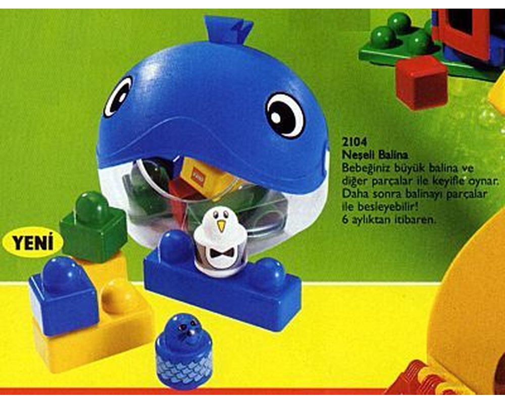 LEGO Set 2104-1 Wilma Whale (1999 Primo) | Rebrickable - Build with LEGO