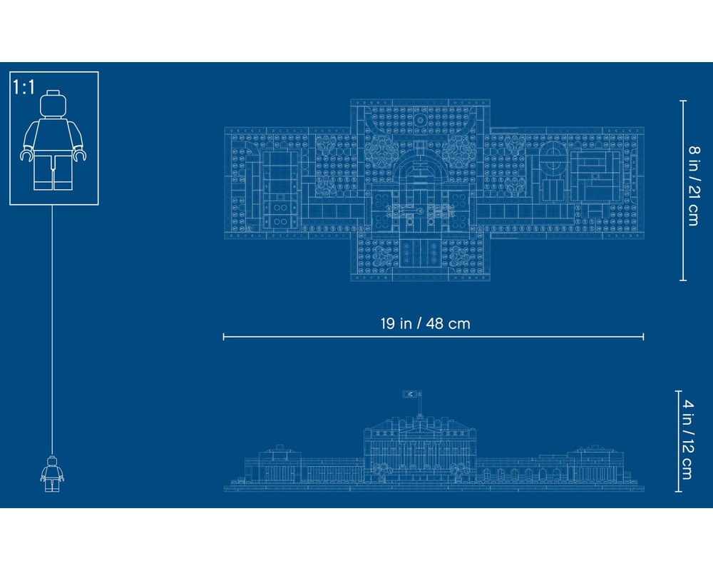LEGO Set 21054-1 The White House (2020 Architecture) | Rebrickable ...