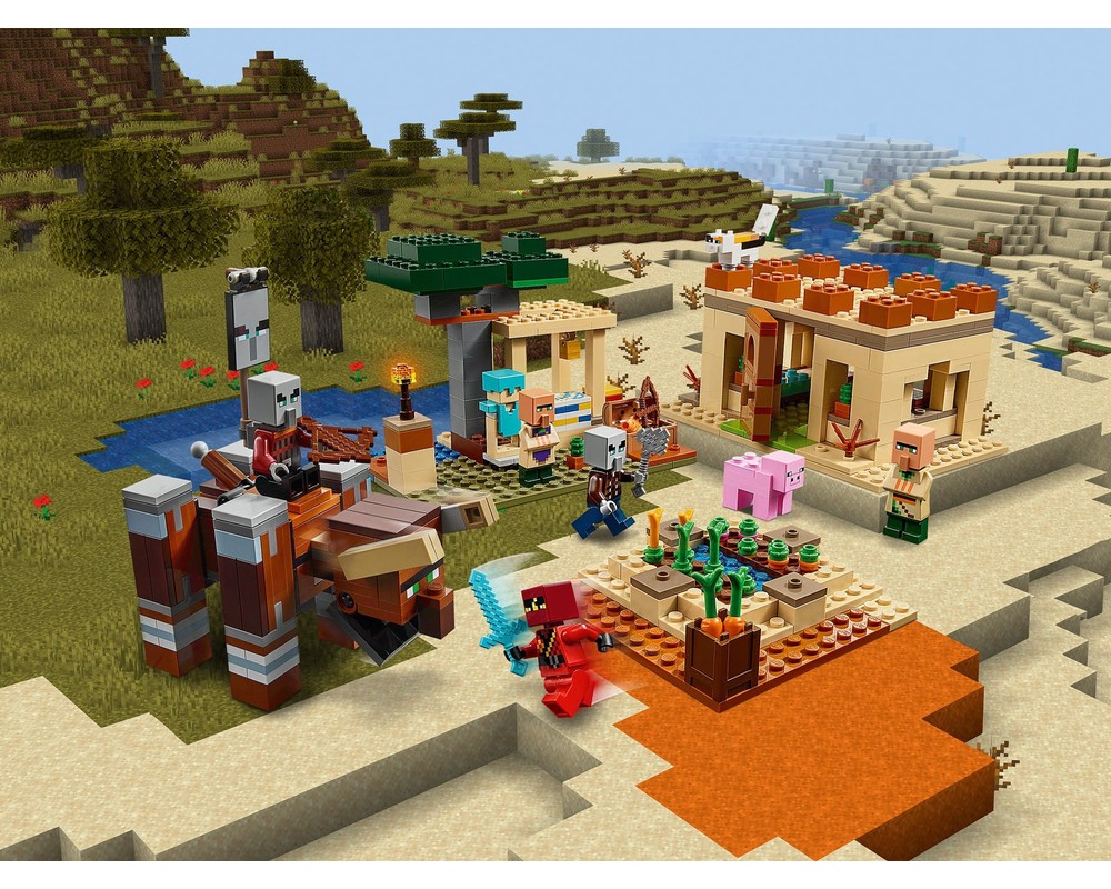 LEGO Set 21160-1 The Illager Raid (2020 Minecraft) | Rebrickable ...