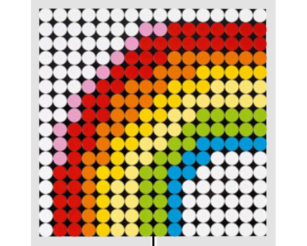 LEGO Set 21226-1-s16 Mosaic: Rainbow (2021 LEGO Art) | Rebrickable ...