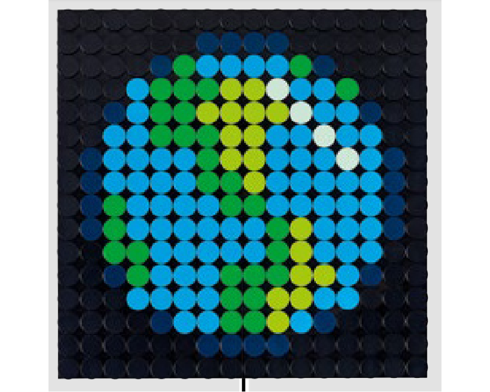 LEGO Set 21226-1-s20 Mosaic: Earth (2021 LEGO Art) | Rebrickable ...