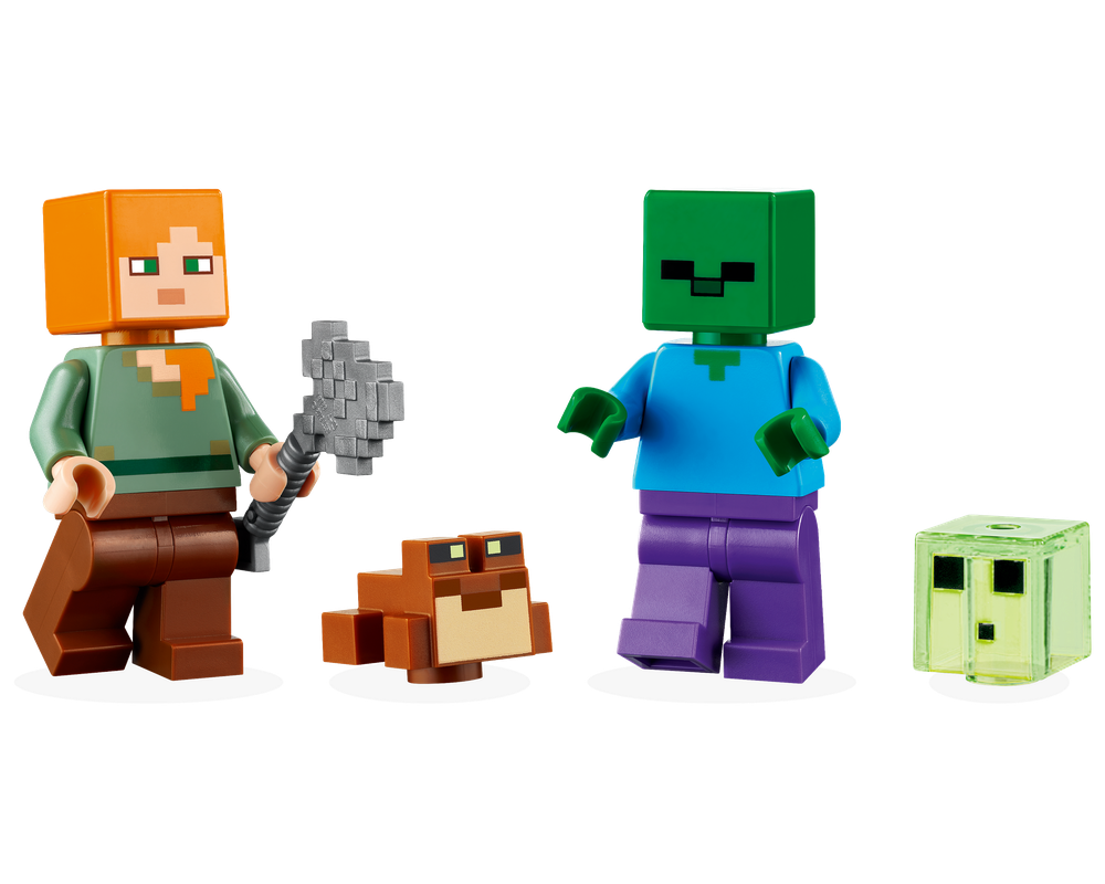 LEGO Set 21240-1 The Swamp Adventure (2023 Minecraft) | Rebrickable ...