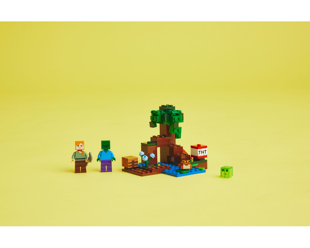 LEGO Set 21240-1 The Swamp Adventure (2023 Minecraft) | Rebrickable ...