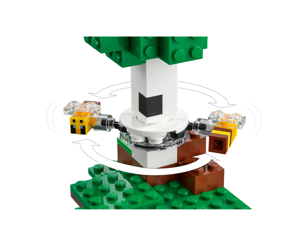 LEGO Set 21241-1 The Bee Cottage (2023 Minecraft) | Rebrickable - Build ...