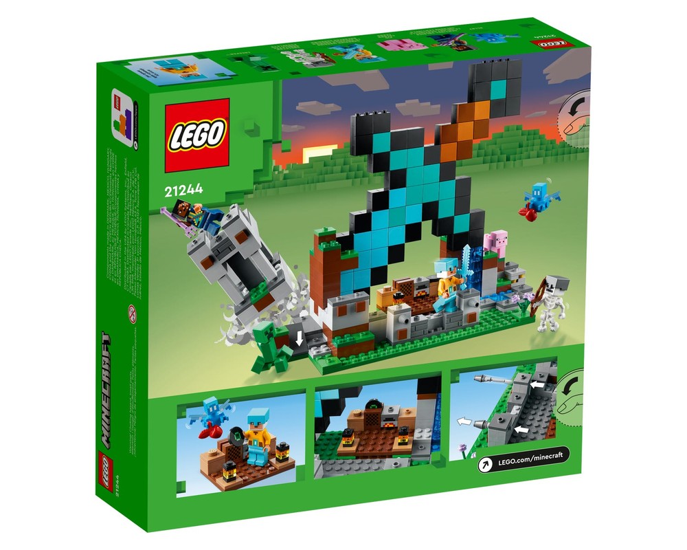 LEGO Set 21244-1 The Sword Outpost (2023 Minecraft) | Rebrickable ...