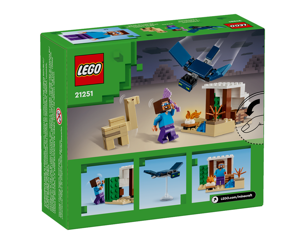 LEGO Set 21251-1 Steve's Desert Expedition (2024 Minecraft ...