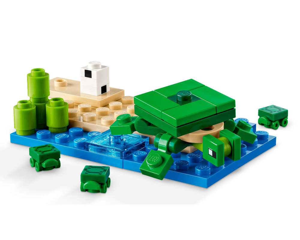 LEGO Set 21254-1 The Turtle Beach House (2024 Minecraft) | Rebrickable ...