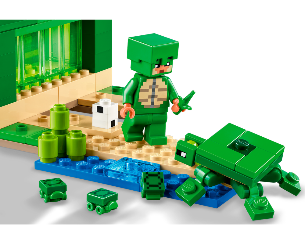 LEGO Set 21254-1 The Turtle Beach House (2024 Minecraft) | Rebrickable ...