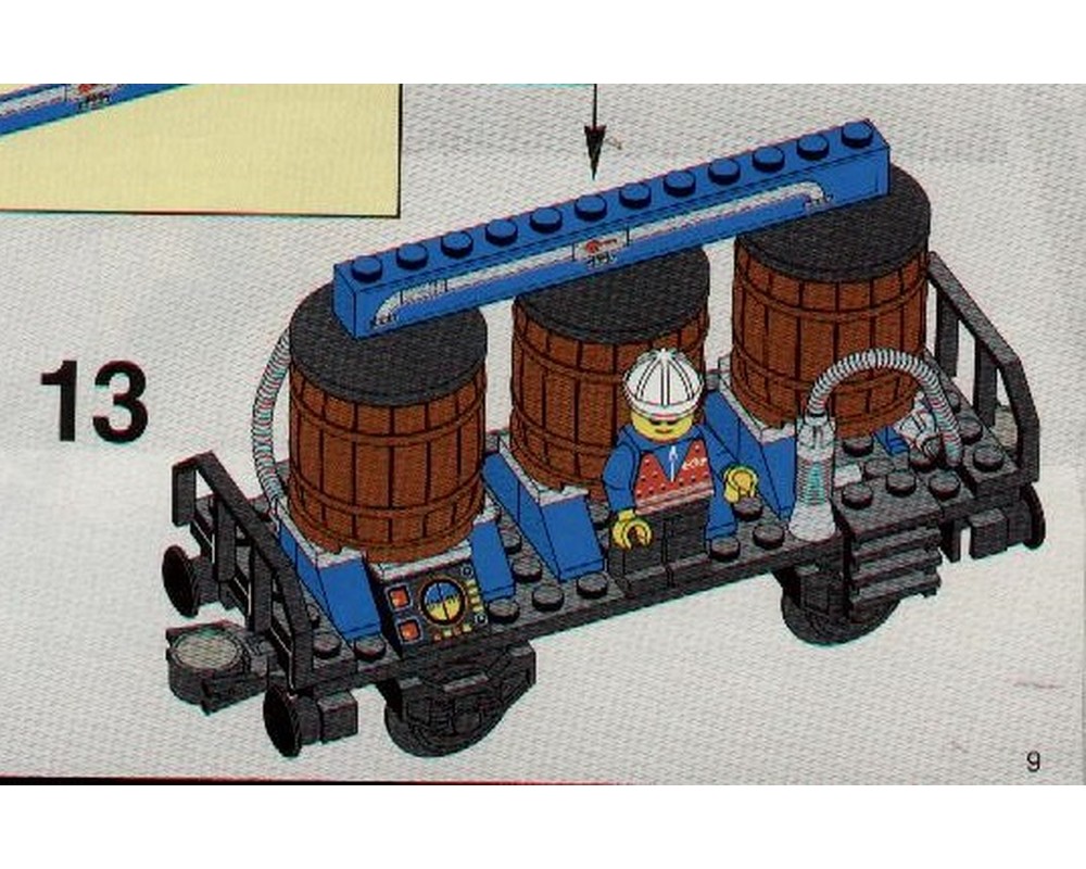 LEGO Set 2126-1-s2 Train Wagon - Barrels (1997 Train > 9V ...