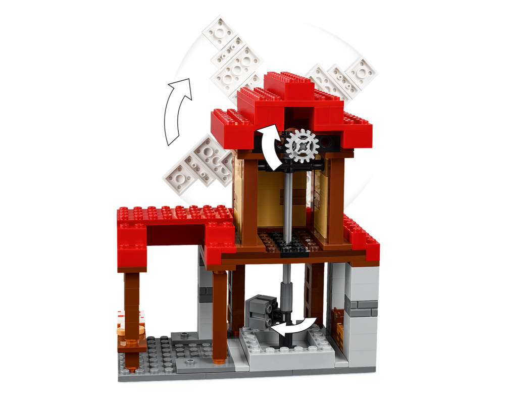 LEGO Set 21262-1 The Windmill Farm (2024 Minecraft) | Rebrickable ...