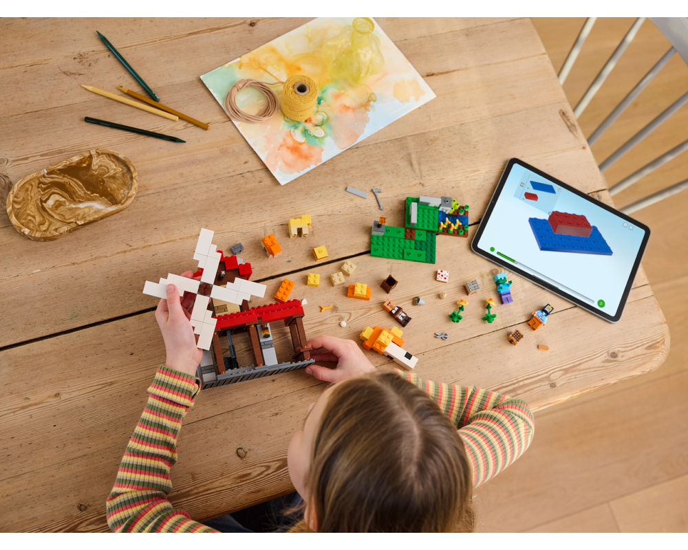 LEGO Set 21262-1 The Windmill Farm (2024 Minecraft) | Rebrickable ...