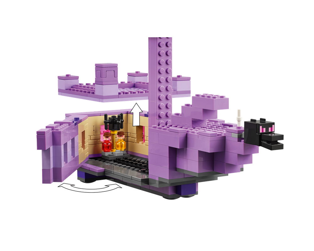 LEGO Set 21264-1 The Ender Dragon and End Ship (2024 Minecraft ...