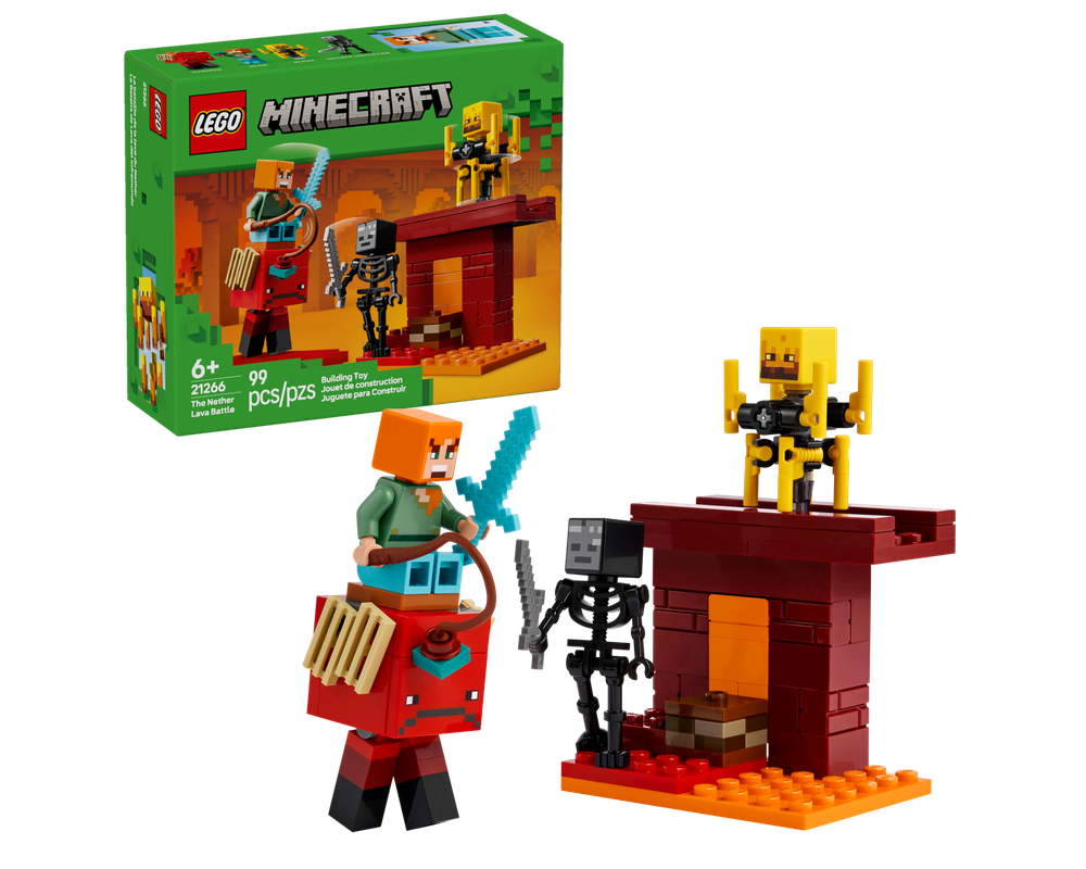 LEGO Set 21266-1 The Nether Lava Battle (2025 Minecraft) | Rebrickable ...