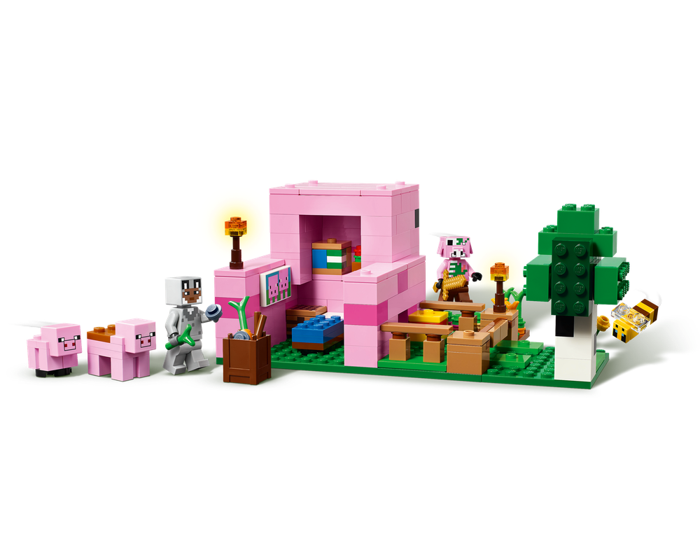 LEGO Set 21268-1 The Baby Pig House (2025 Minecraft) | Rebrickable ...
