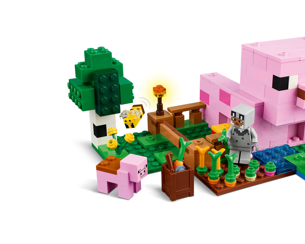 LEGO Set 21268-1 The Baby Pig House (2025 Minecraft) | Rebrickable ...
