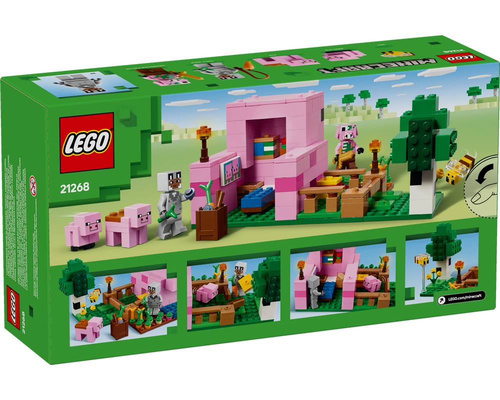 LEGO Set 21268-1 The Baby Pig House (2025 Minecraft) | Rebrickable ...