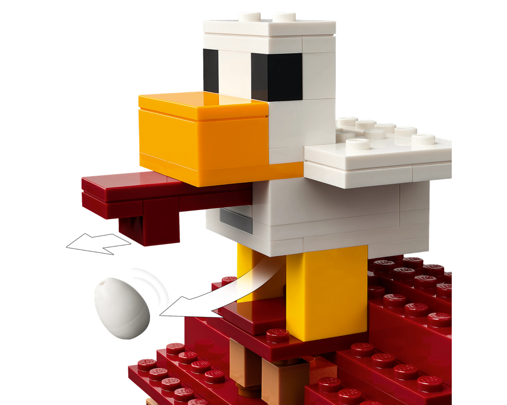 LEGO Set 21273-1 The Ghast Balloon Village Attack (2025 Minecraft ...