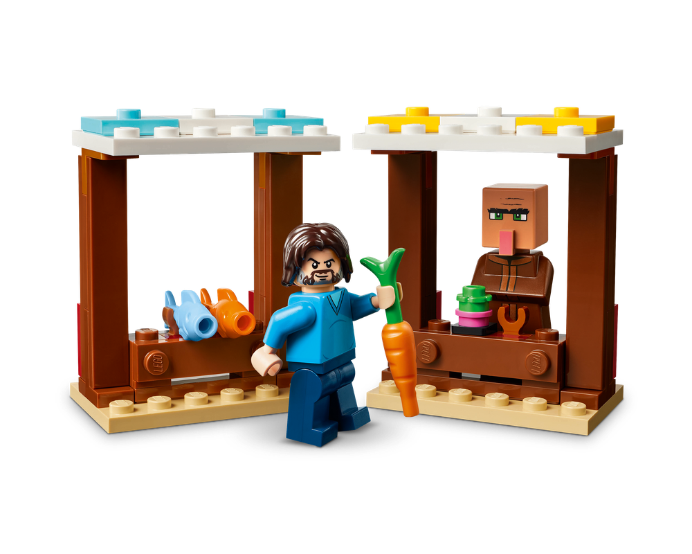 LEGO Set 21273-1 The Ghast Balloon Village Attack (2025 Minecraft ...