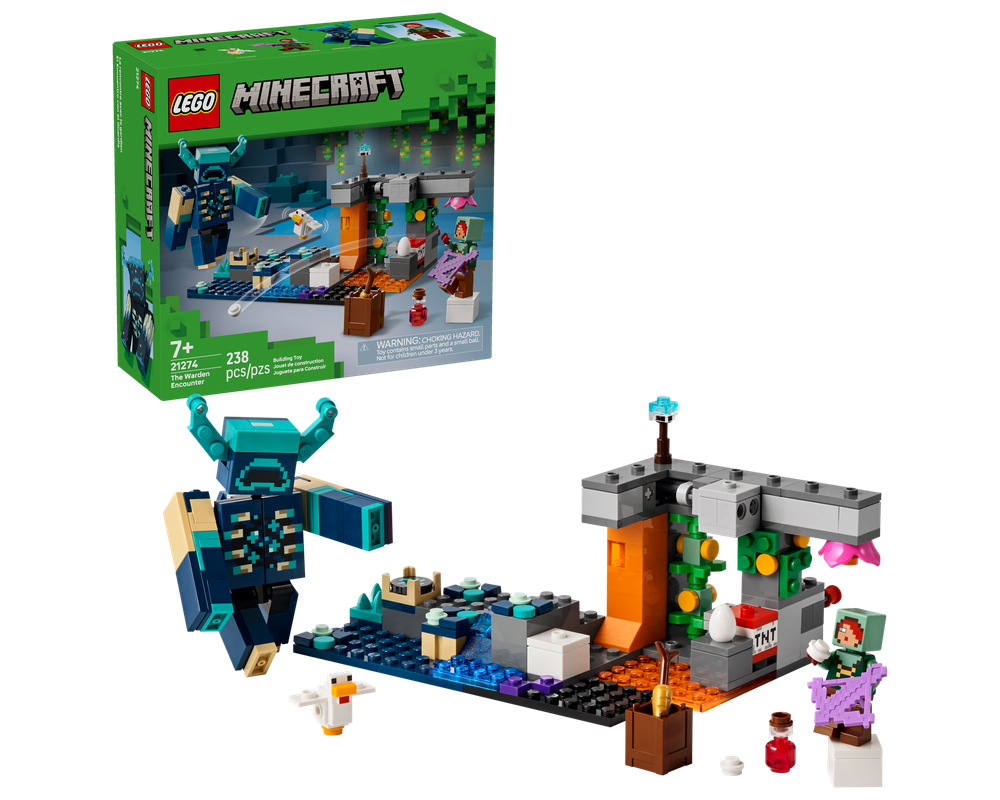 LEGO Set 21274-1 The Warden Encounter (2025 Minecraft) | Rebrickable ...