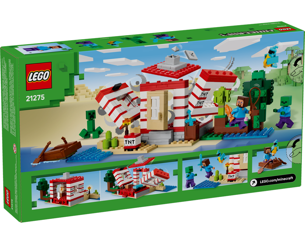 LEGO Set 21275-1 The TNT Jungle House (2025 Minecraft) | Rebrickable ...