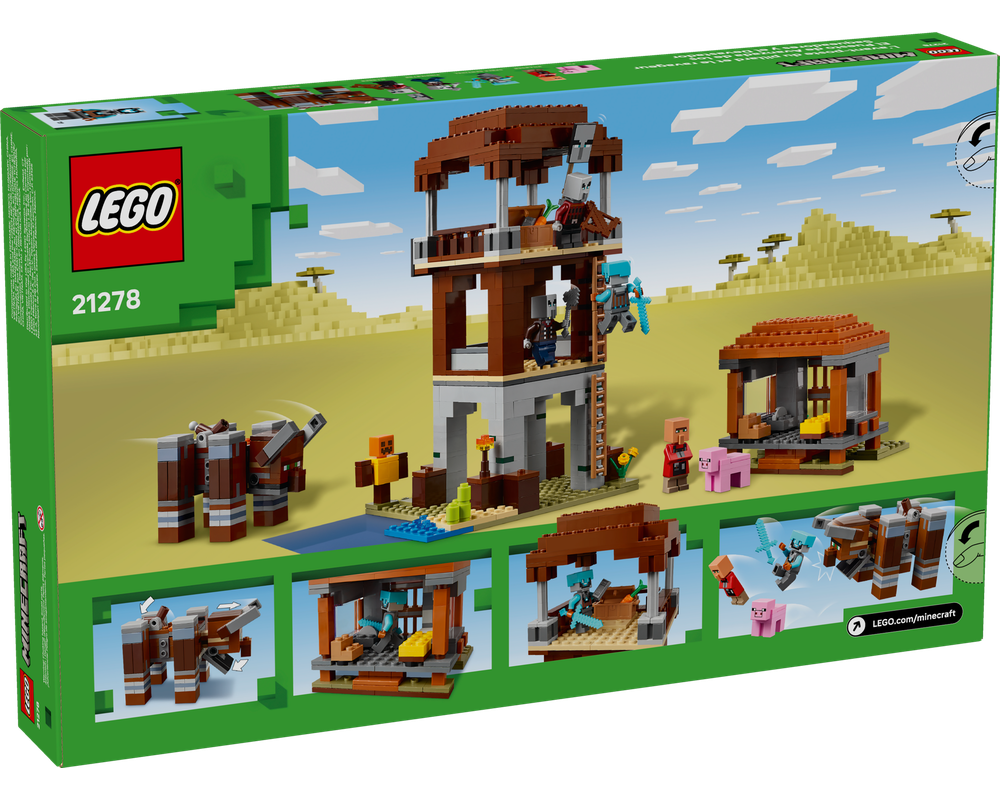 LEGO Set 21278-1 The Pillager Outpost and Ravager (2025 Minecraft ...