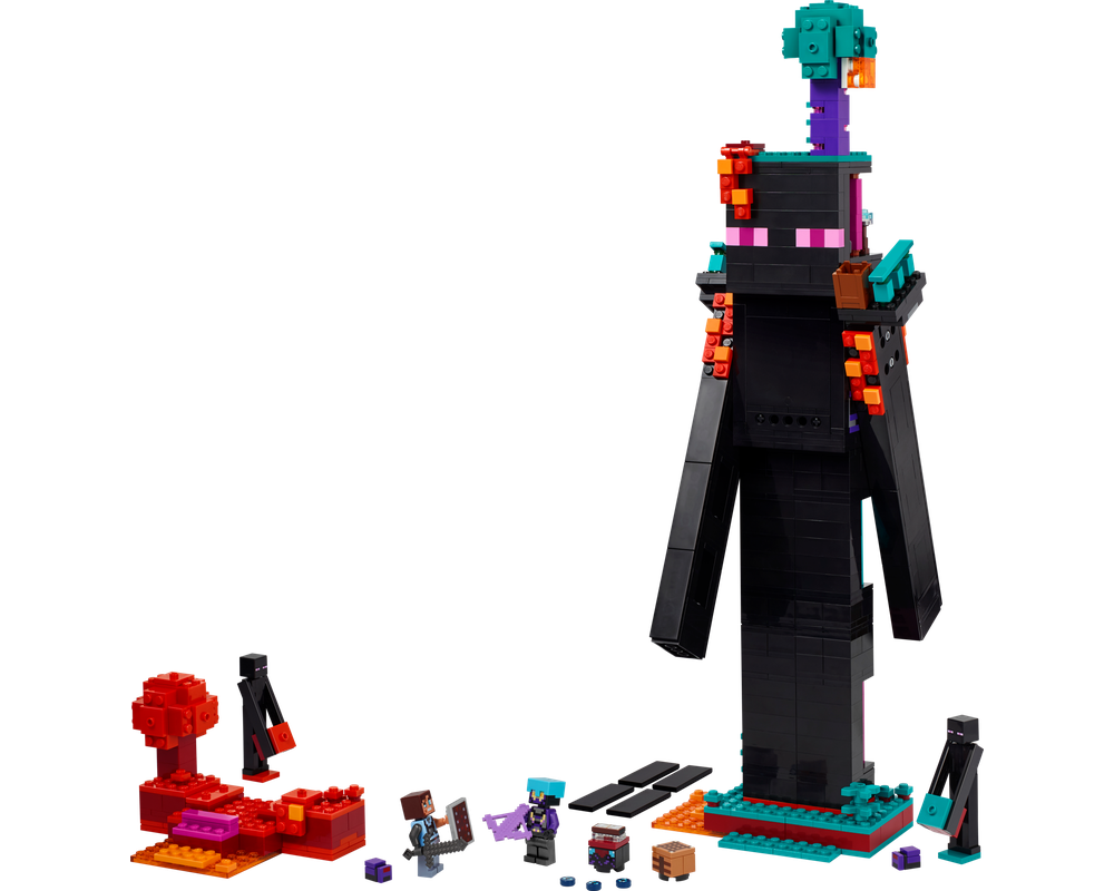 LEGO Set 21279-1 The Enderman Tower (2025 Minecraft) | Rebrickable - Build with LEGO