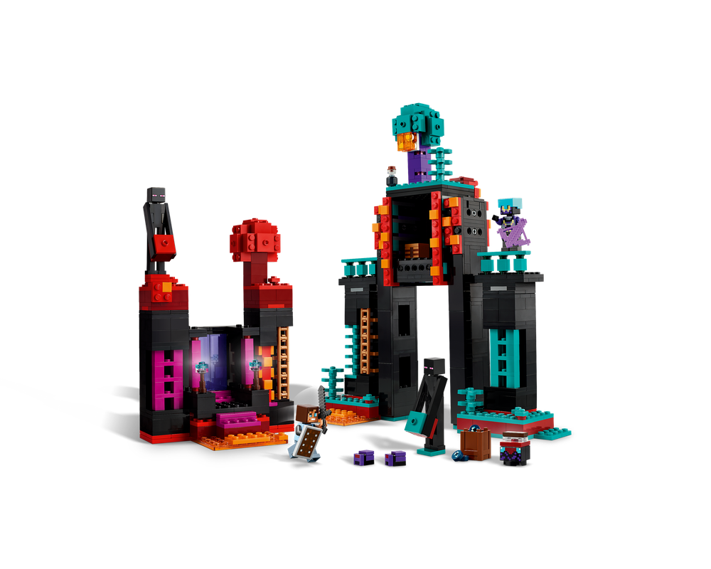 LEGO Set 21279-1 The Enderman Tower (2025 Minecraft) | Rebrickable ...
