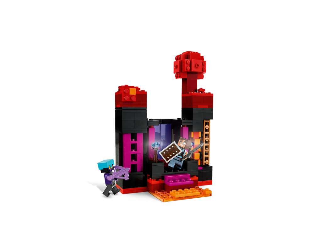 LEGO Set 21279-1 The Enderman Tower (2025 Minecraft) | Rebrickable ...
