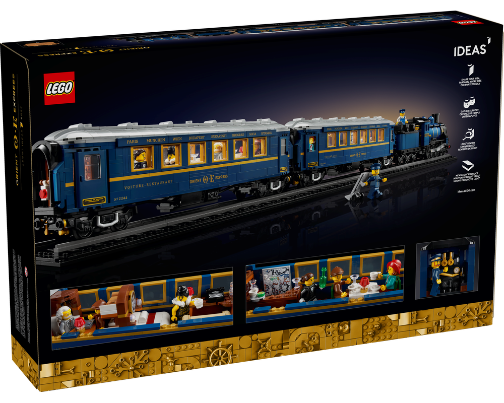 LEGO Set 21344-1 The Orient Express Train (2023 LEGO Ideas and CUUSOO) | Rebrickable - Build ...