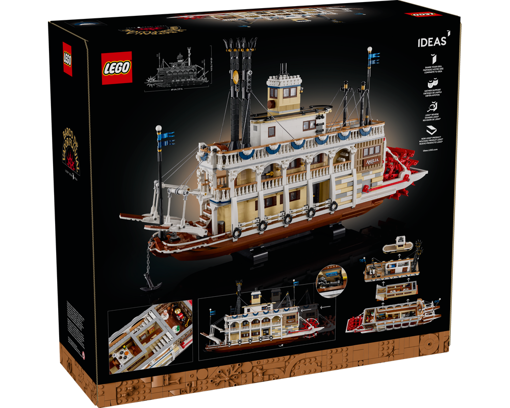 LEGO Set 21356-1 River Steamboat (2025 LEGO Ideas and CUUSOO ...