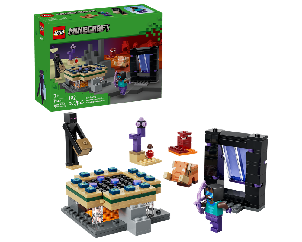 LEGO Set 21584-1 Nether & End Portal Journey (2026 Minecraft ...