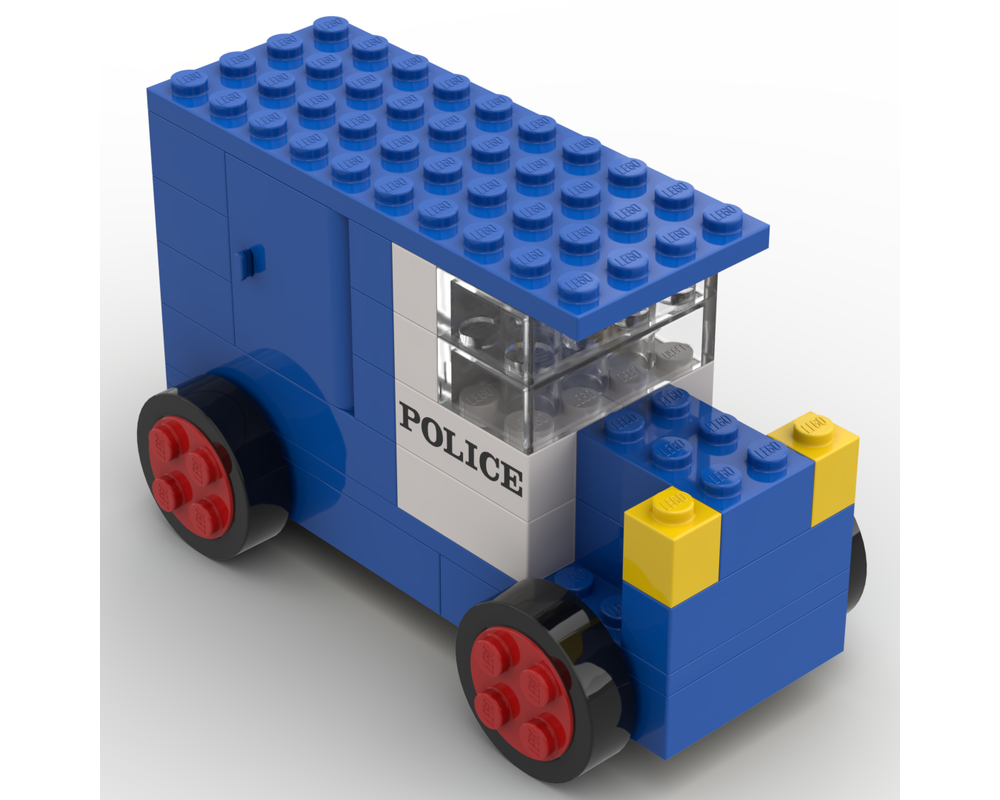 LEGO Set 221-1-c40 Police Car (1973 Books) | Rebrickable - Build with LEGO