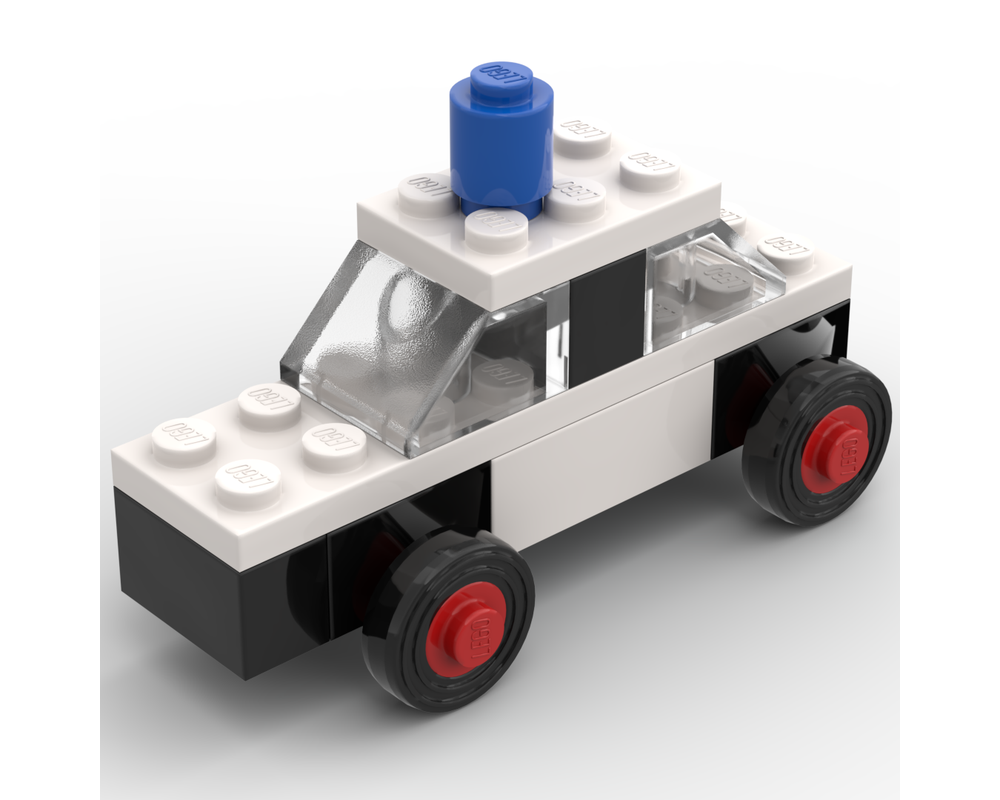 LEGO Set 221-1-c8 Police Car (1973 Books) | Rebrickable - Build with LEGO