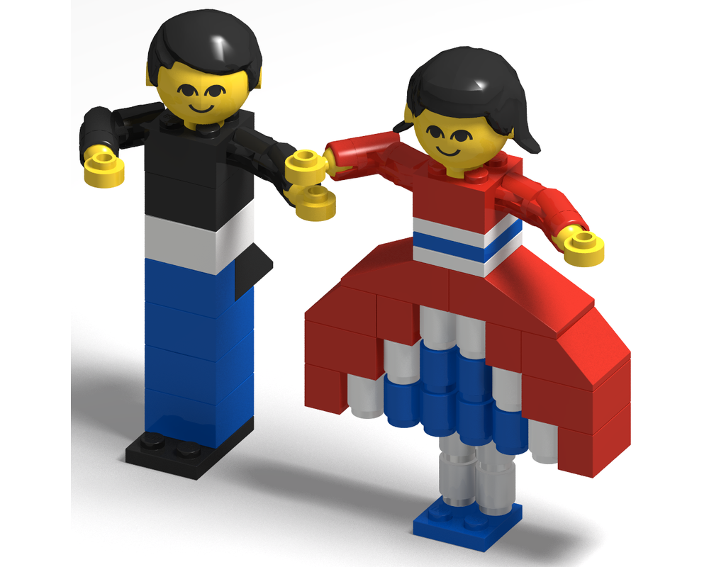 LEGO Set 222-1-c116 Man and Woman (1975 Books > Ideas Books ...