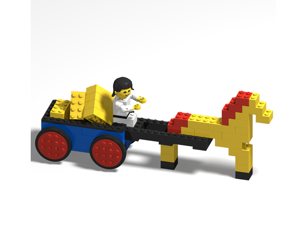 LEGO Set 222-1-c164 Horse and Wagon (1975 Books > Ideas Books ...